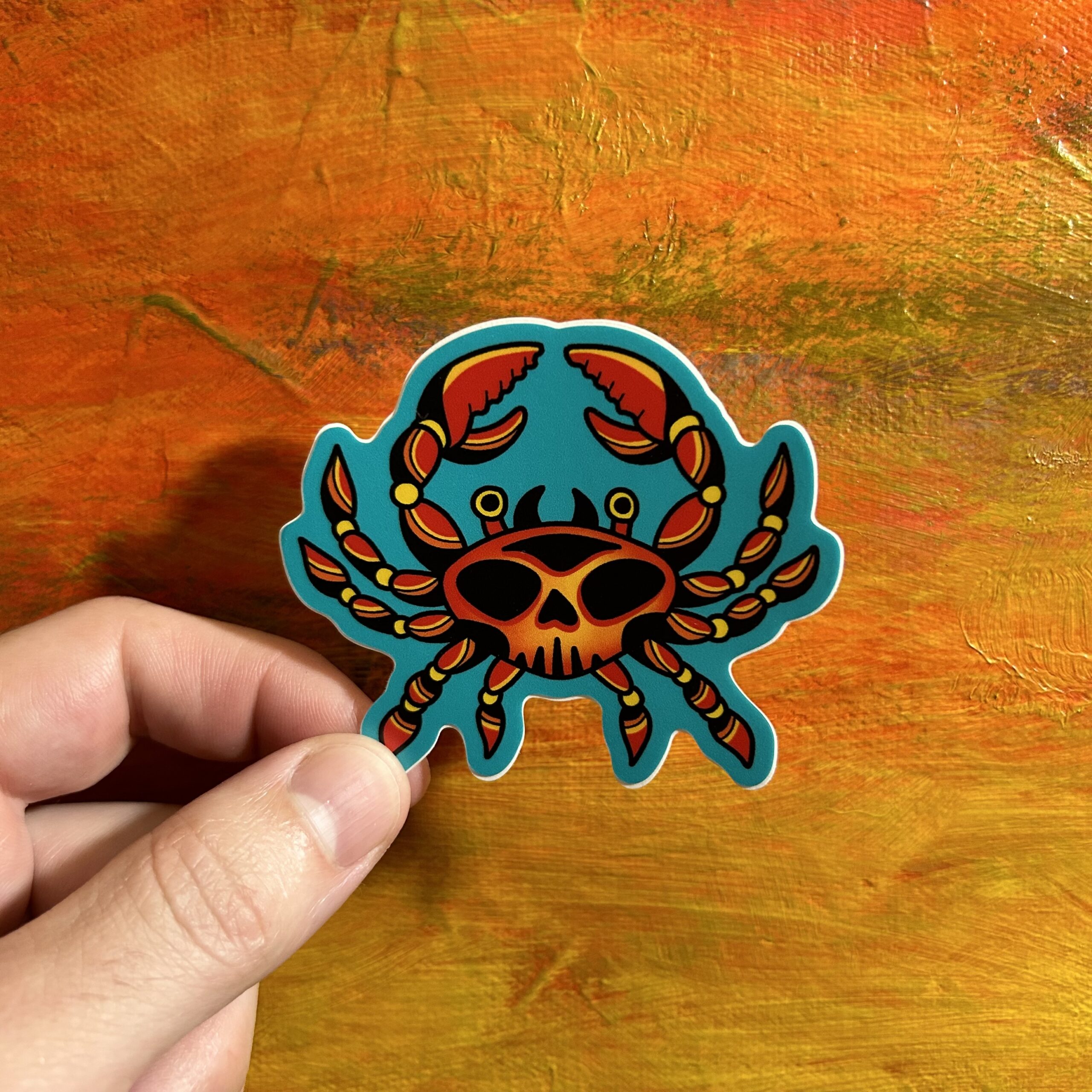 Skull crab - The Local Sticker Shop