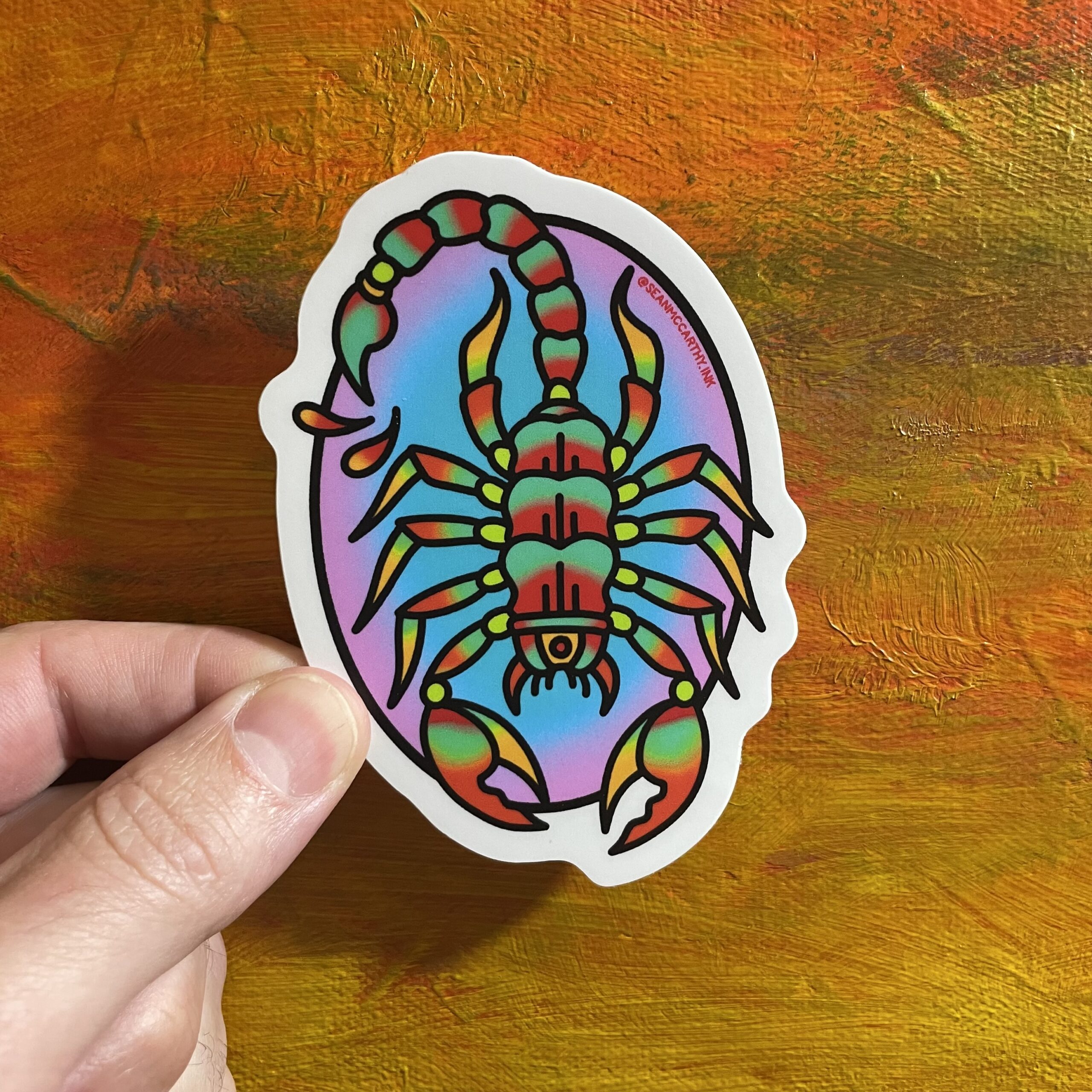 Neon scorpion - The Local Sticker Shop