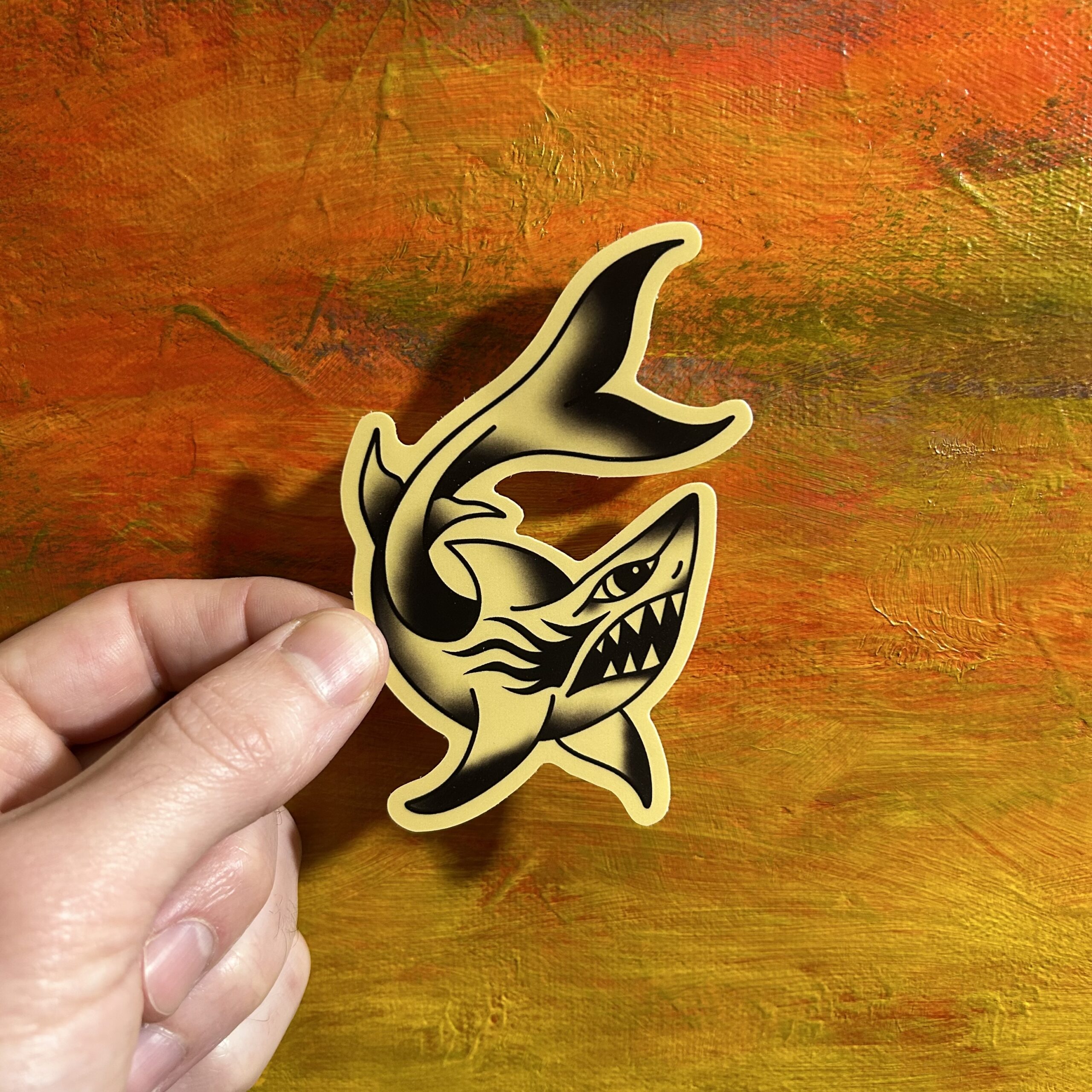Fire shark - The Local Sticker Shop